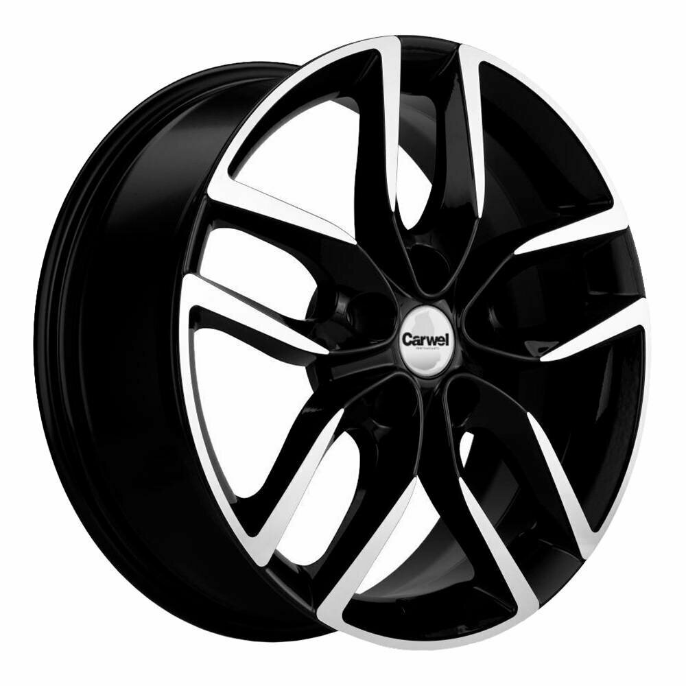 Колесный диск Carwel Кутыр 6.5x17 5x108 ET33 D60.1 BL литой легковой