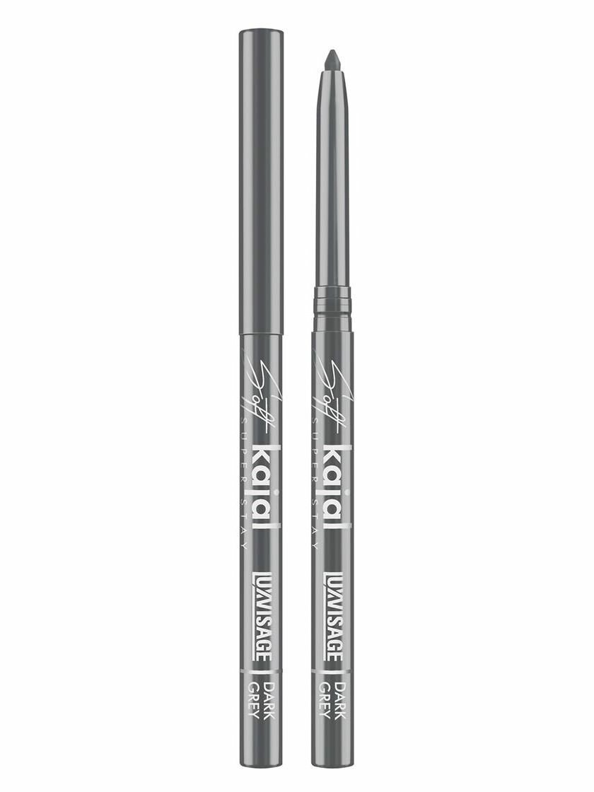 LUXVISAGE Карандаш-каял для глаз механический Soft kajal super stay тон Темно-серый