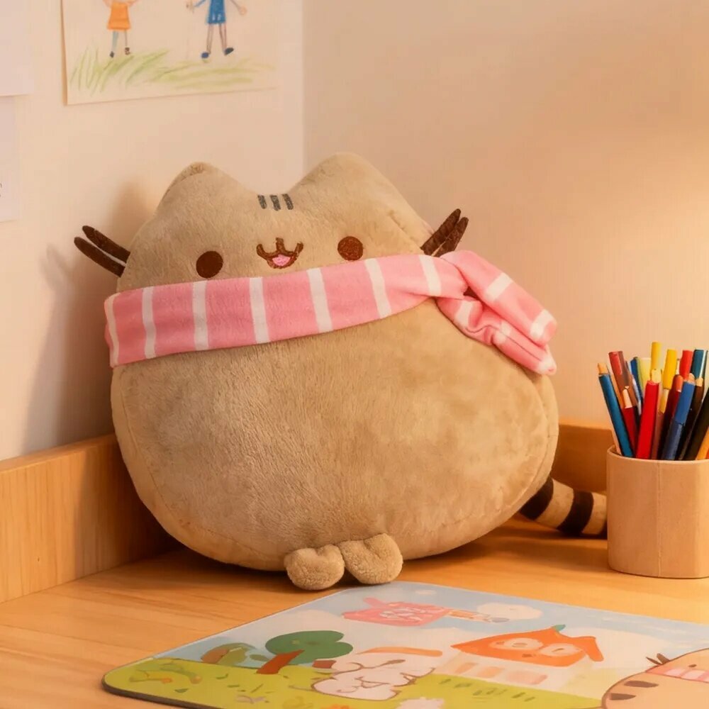 Мягкие игрушки Pusheen для детей, в форме плюшевых кошек Pusheen 为儿童设计的毛绒玩具，造型是毛绒猫咪