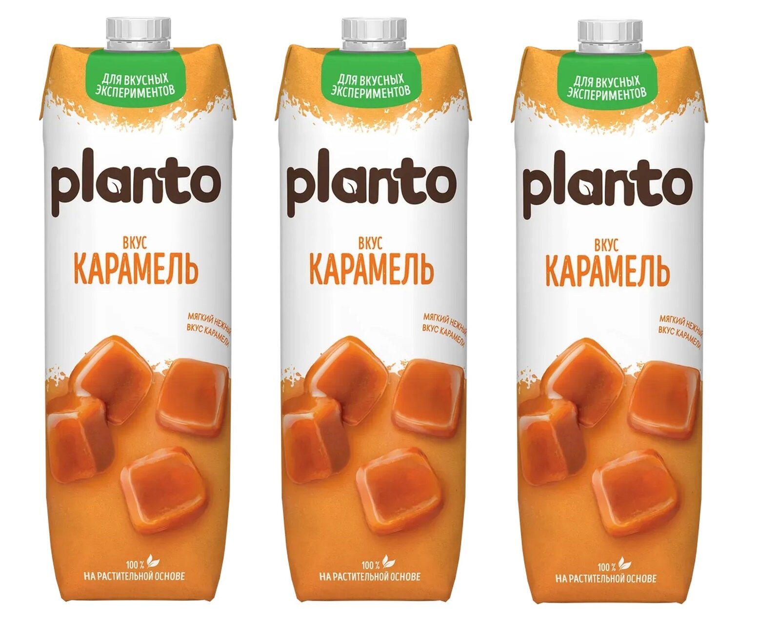 Напиток соевый Карамель, PLANTO, Россия, 1 л х 3шт