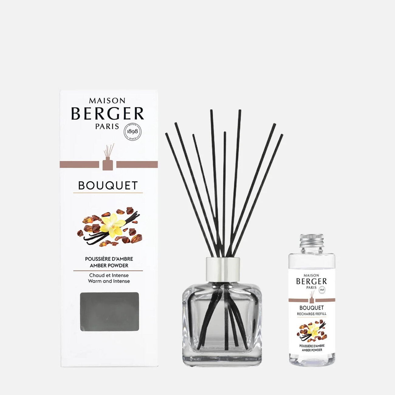 Диффузор Maison Berger Amber Powder 100 мл / Парфюм для дома Мейсон Бергер Амбер Паудер / Амбровая Вуаль