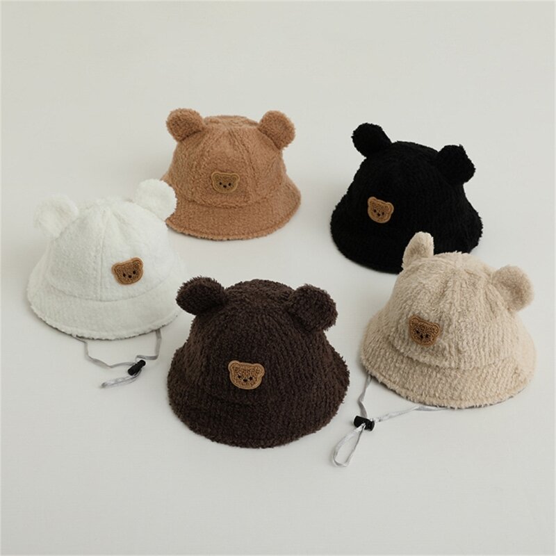 Бархатная рыбацкая шляпа Baby plus-бежевый