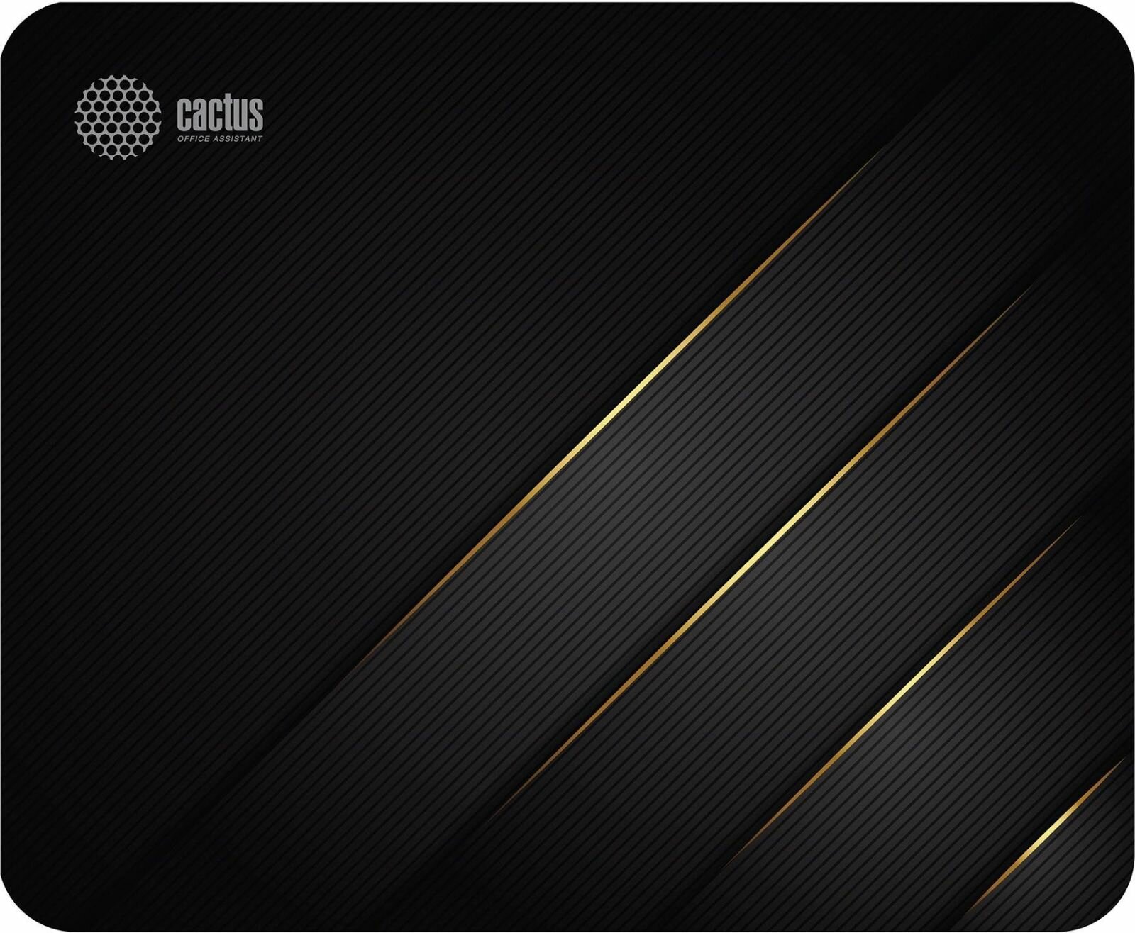 Коврик для мыши CACTUS Gold Geometry 300х250х2 мм, ткань, резина (CS-MPC-P04M)