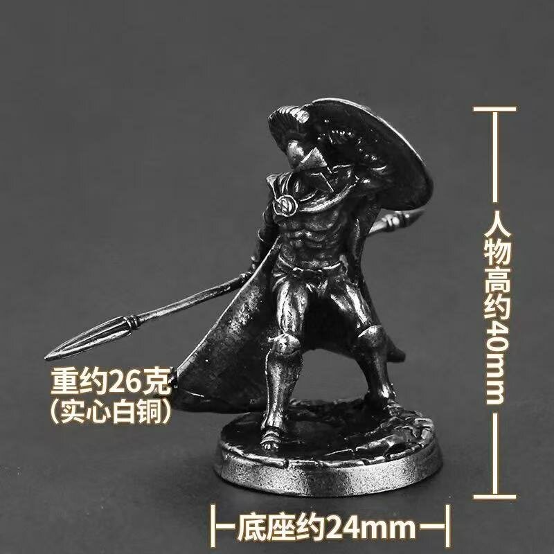Металлическая статуэтка Спартанского воина из меди Warrior 1