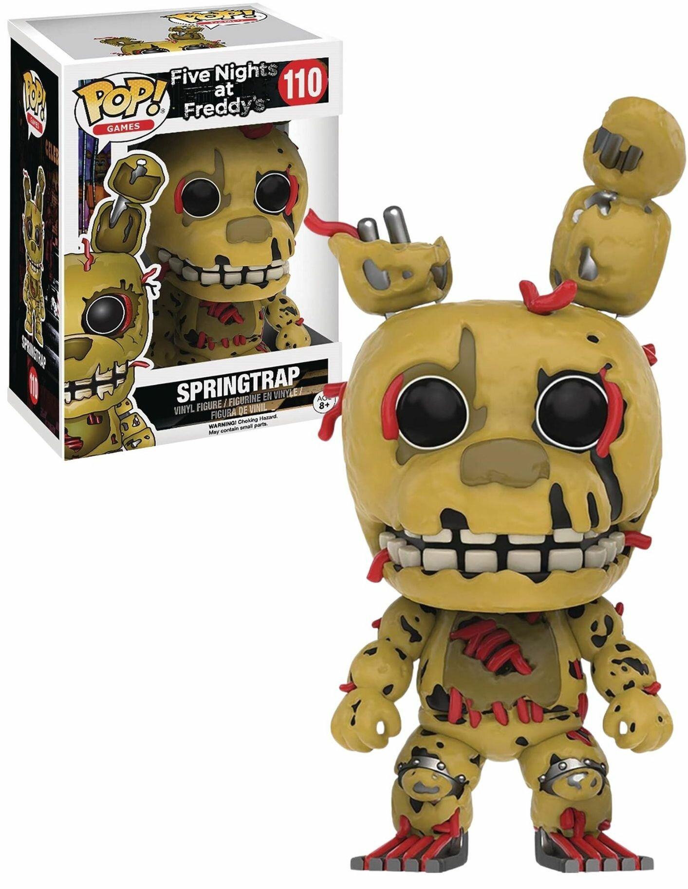 Фигурка Аниматроники фнаф Спрингтрап / Пять ночей у Фредди / Springtrap (10см) #110