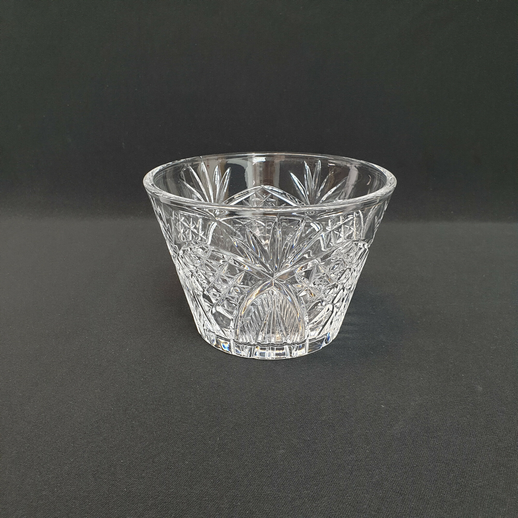 Винтажный салатник ваза, хрусталь 15 см, СССР