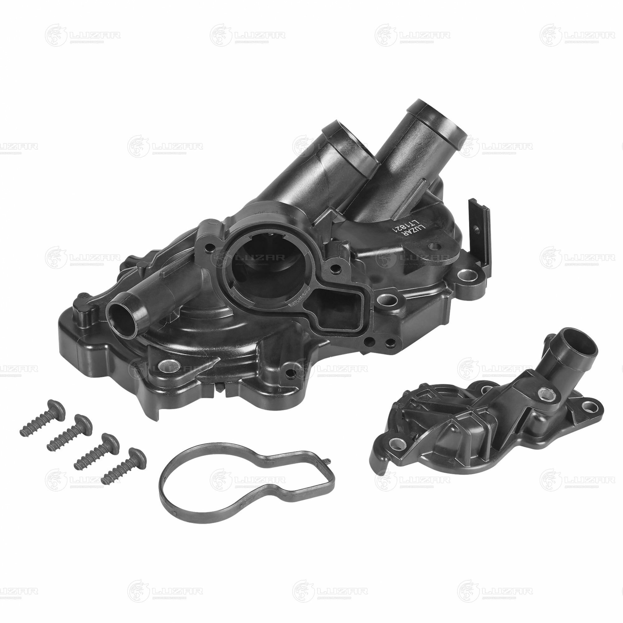 Корпус Термостата для VW POLO SEDAN 15-/SKODA OCTAVIA A7 13- пластик (Luzar) LT1821
