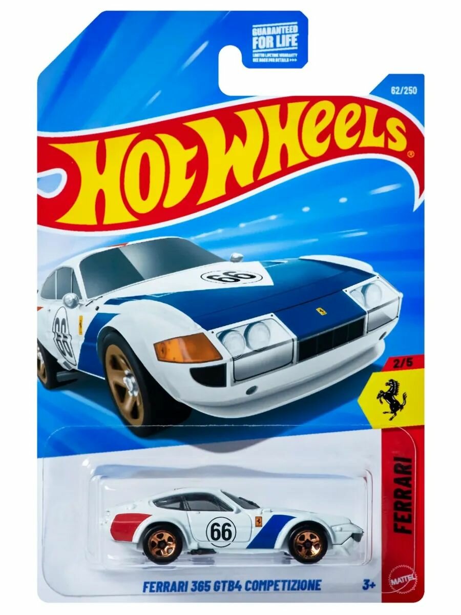 JJJ30 Hot Wheels машинка металлическая игрушка коллекционная масштабная модель Ferrari 365 GTB4 Competizione кейс 2026