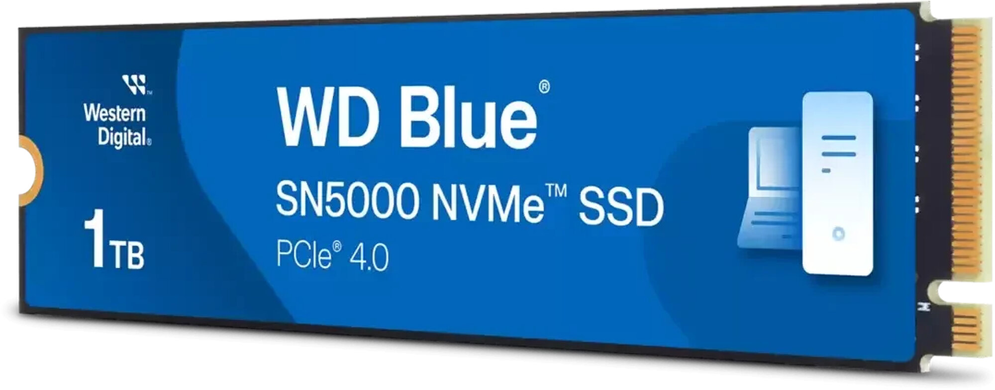 Жесткий диск SSD M.2 1Tb Western Digital BLUE SN5000, 5150/4900MBs, 730000IOPS, 3D NAND, PCI-E4.0x4 (WDBS3F0010BNC-WRSN)
