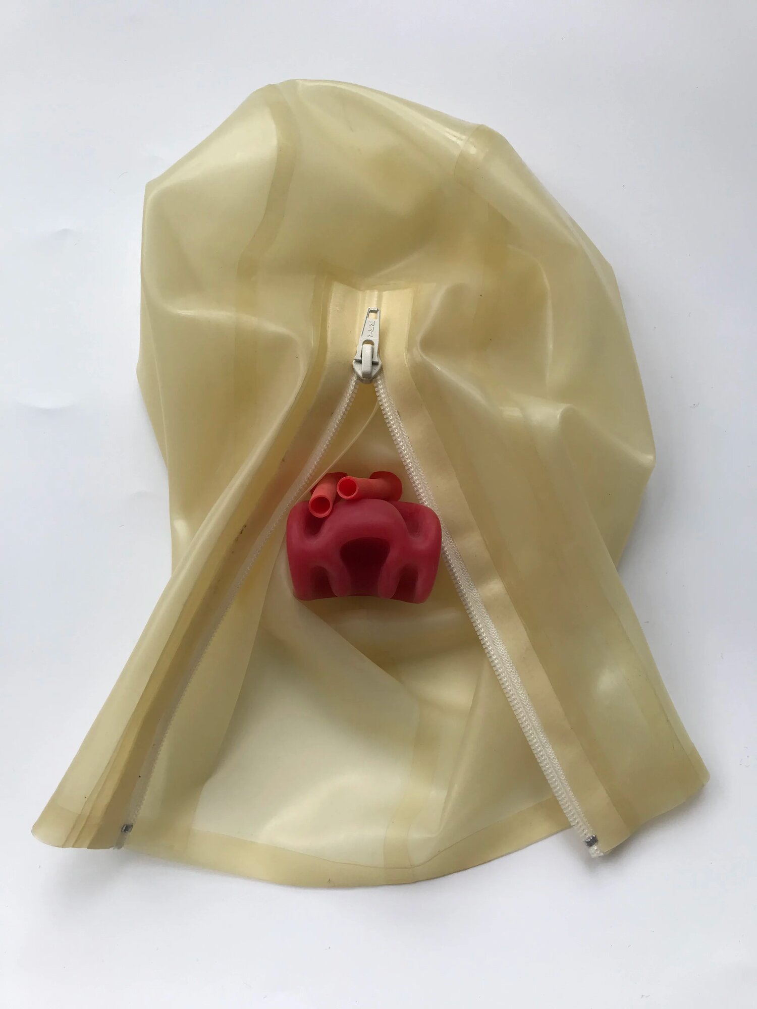 Сексуальное черное экзотическое нижнее белье, латексная маска с капюшоном, фетиш с кляпом L, Clear