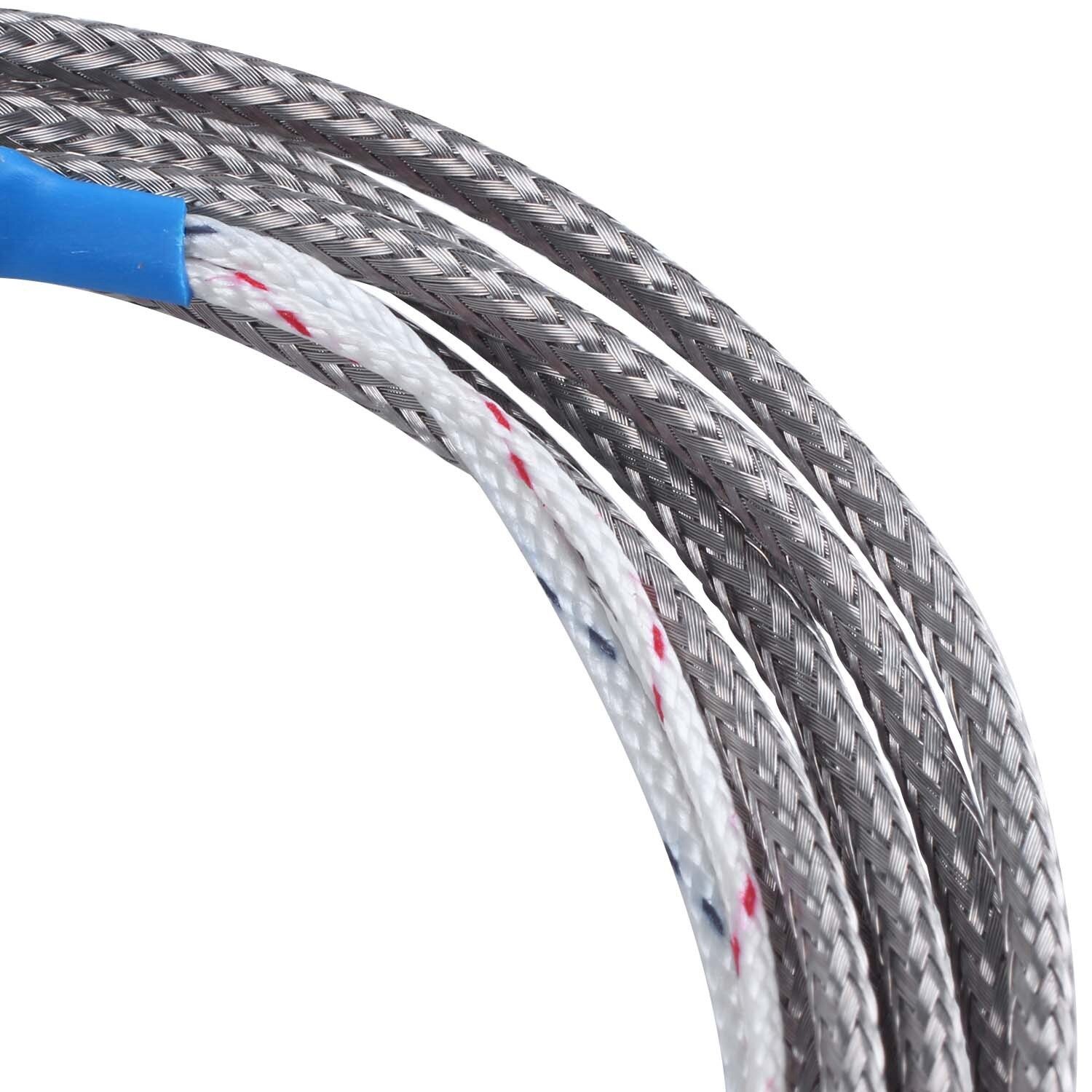 Термопара типа K, датчик температуры, кольцо-зонд 9 мм x 5 мм, длина 2 м (6,6 фута), белый.