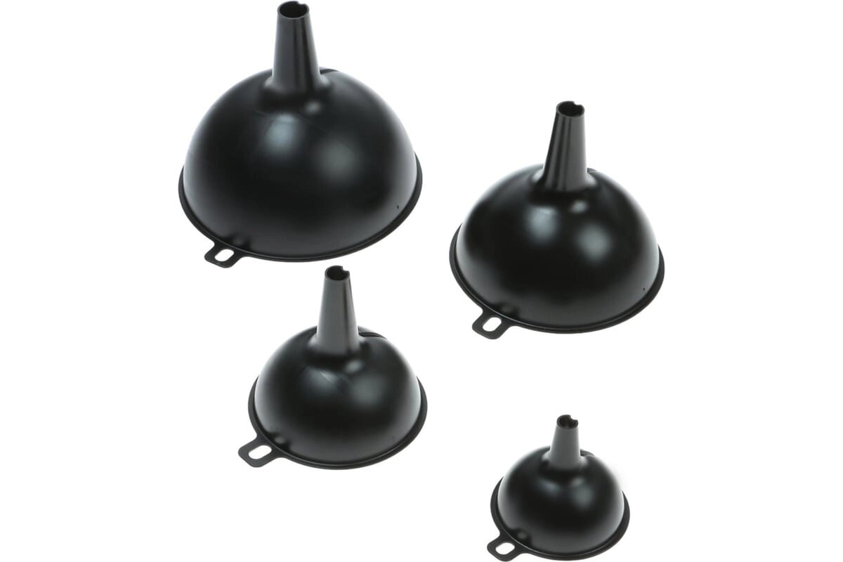 Набор воронок 115, 95, 75, 55 мм, черный Oktan A3-01-37