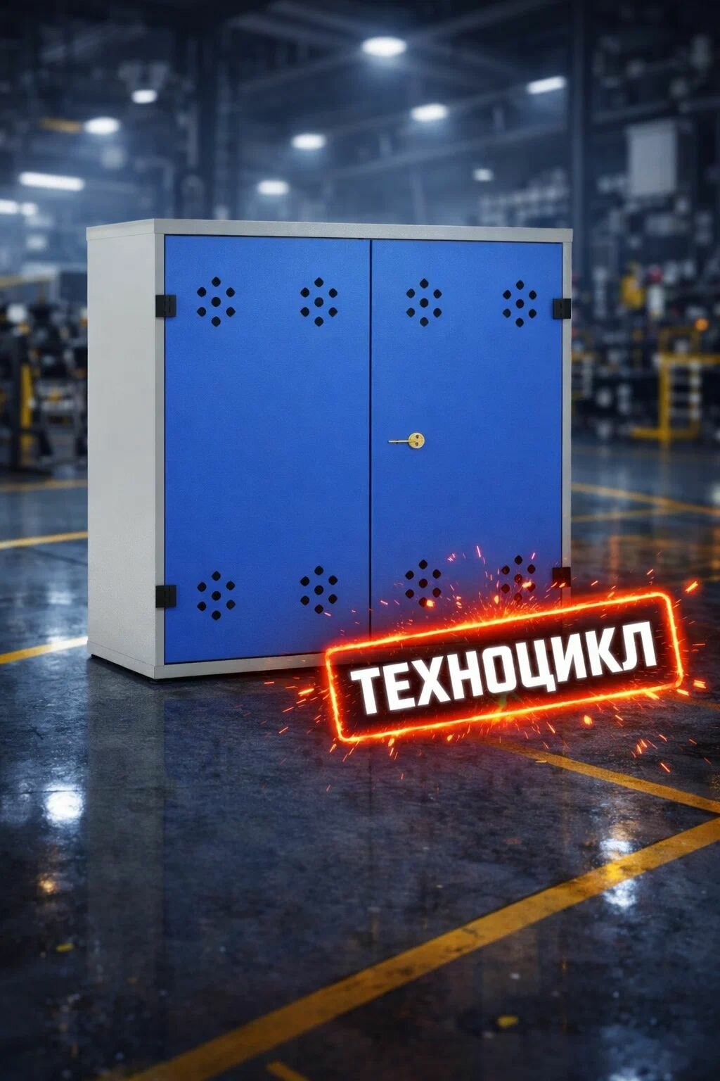 Тумба для шкафа на 20 противогазов 800х730х400 мм техноцикл
