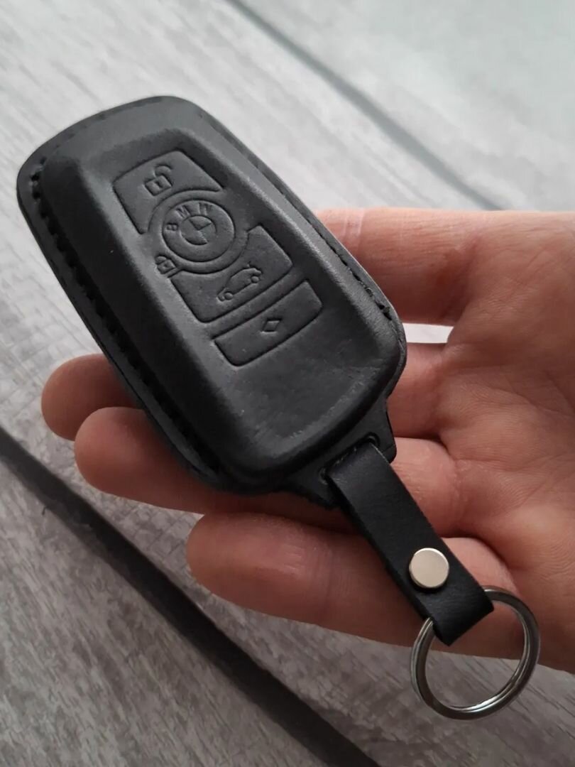 Чехол кожаный для смарт ключа BMW