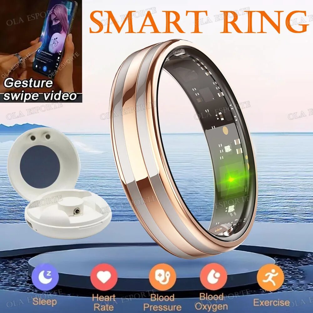 Ola Esporte Smart Ring 10, Gold With Box