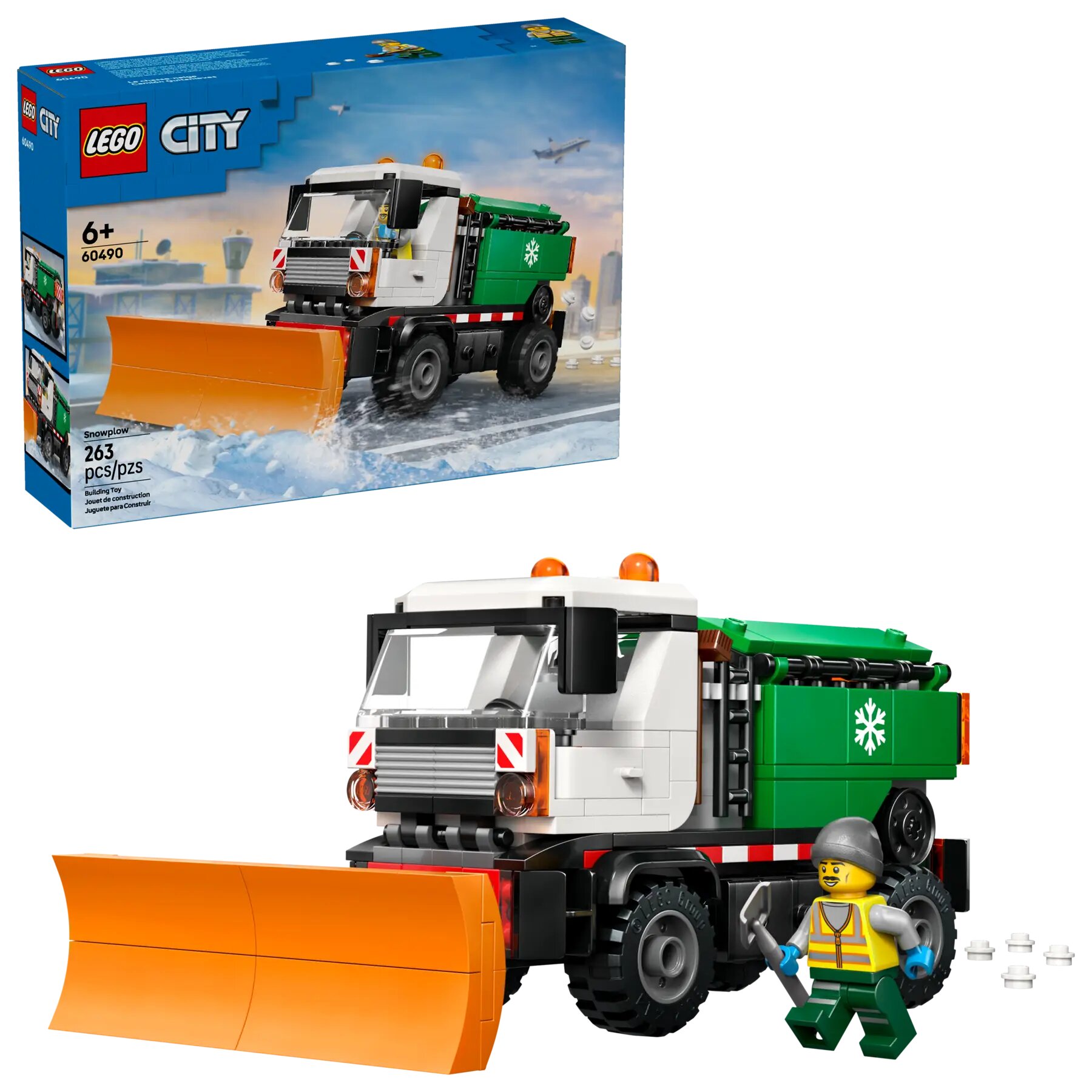 Конструктор LEGO City 60490 Автомобиль Снегоочиститель, 263 дет.