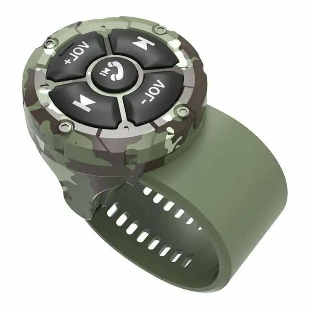 Беспроводной мультимедийный пульт с Bluetooth, 5 кнопок, для управления музыкой на руле автомобиля или мотоцикла.