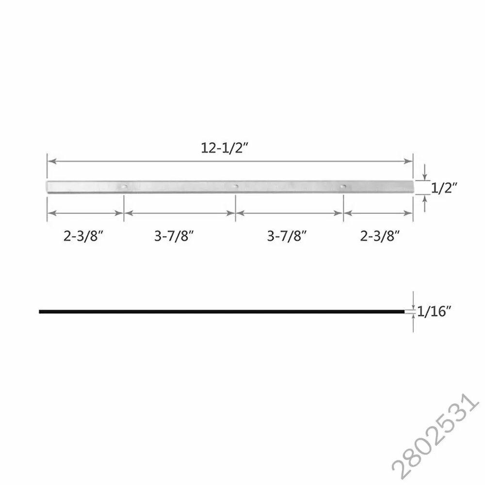 Нож для рубанка Workress HSS 320x12x1.5mm для электрорубанка (2 шт.) для обработки древесины — фото 1