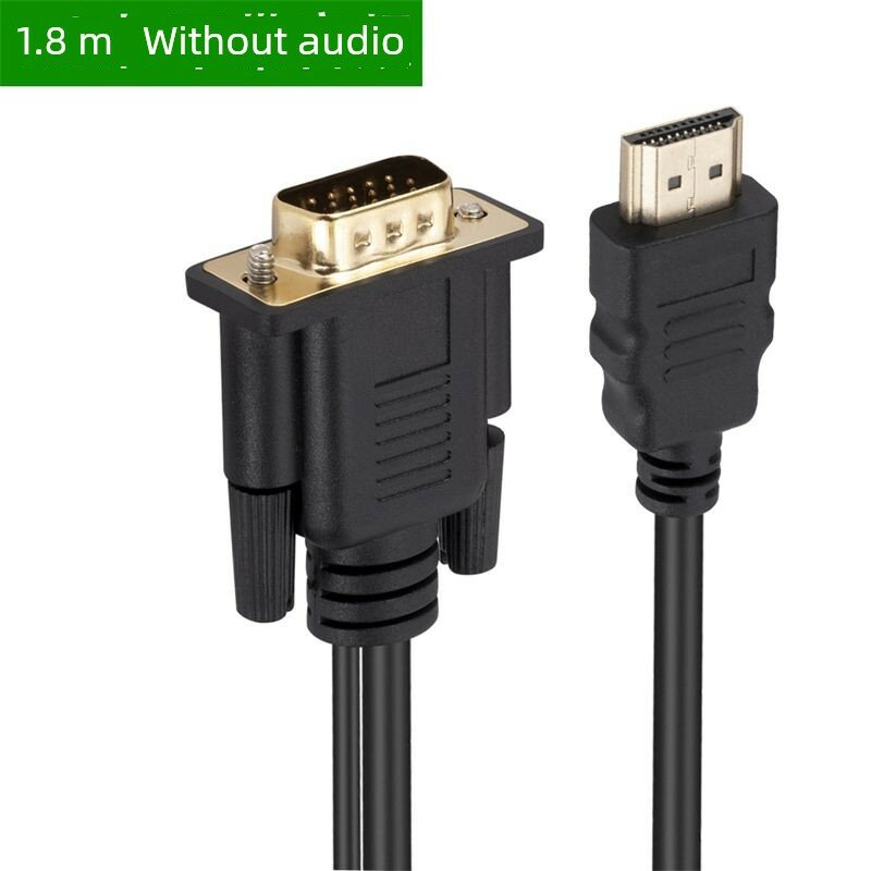 Кабель HDMI в VGA 1.8м без аудио, готовый к использованию для 1080р дисплеев ПК ноутбук телевизор монитор проектор