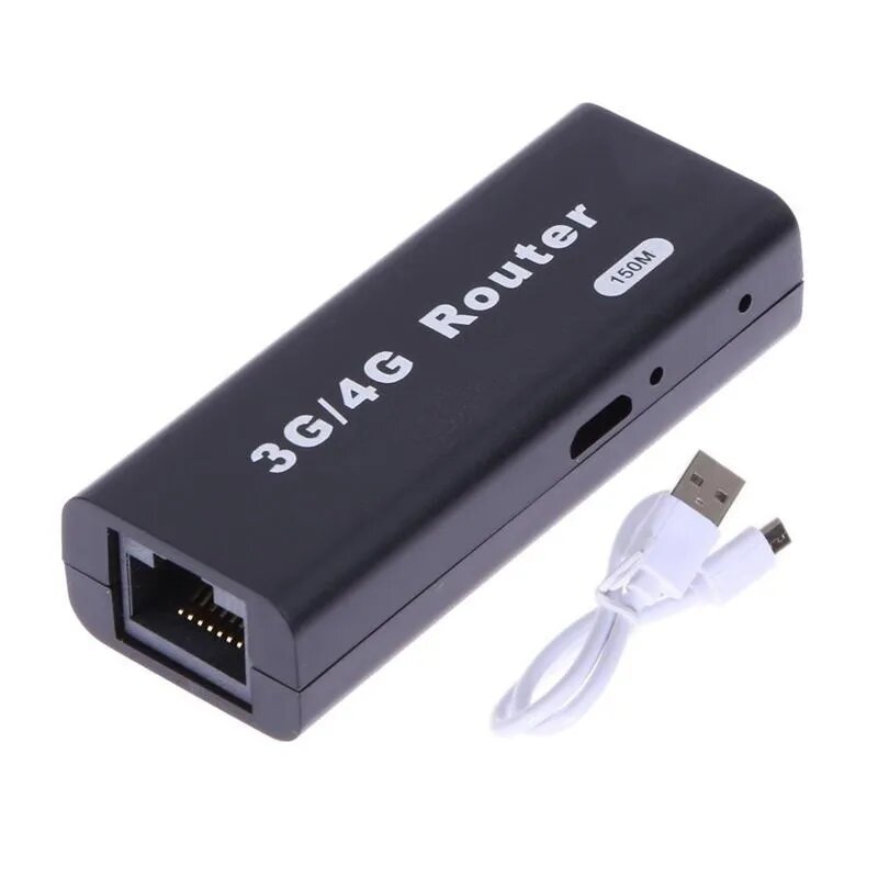 Мини-портативный 3G/4G WiFi Wlan Hotspot WiFi Hotspot 150 Мбит/с RJ45 USB Беспро