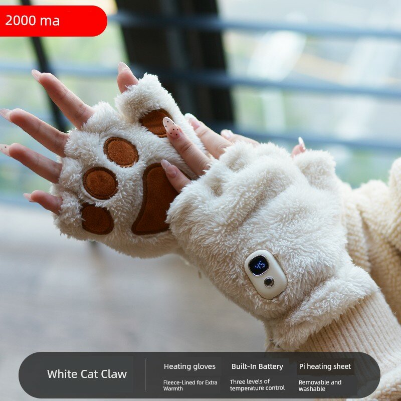 Перчатки-грелки для рук, устройство для согревания рук, грелка для рук в виде кошачьей лапки, милый мини-грелка для рук