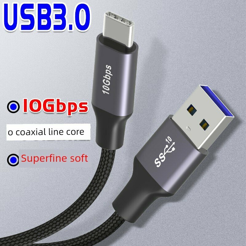 Кабель USB 3.0 Type-C к Micro USB 1 м прямой конец 10 Гбит/с скорость передачи совместимость с Samsung Xiaomi