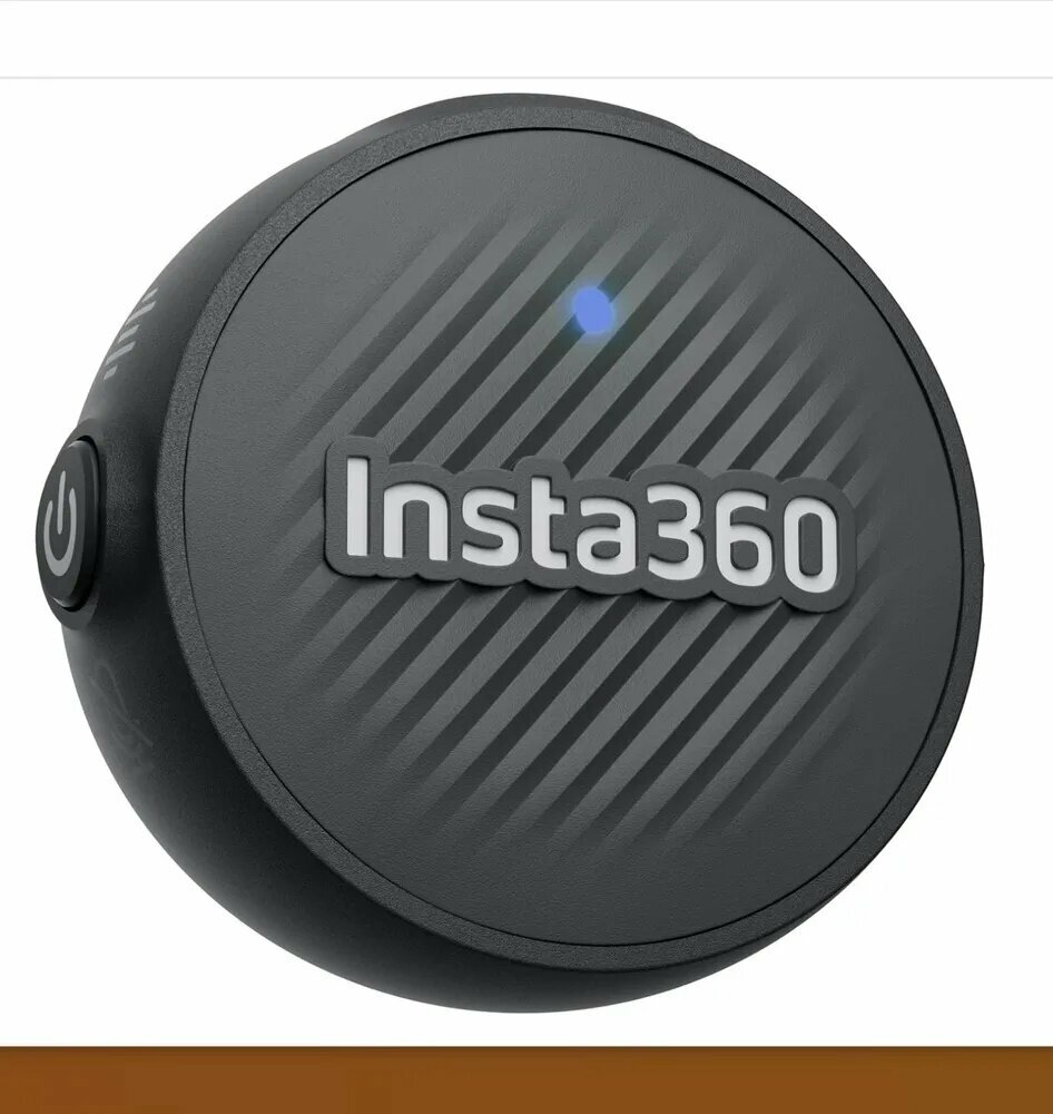 Insta360 Микрофон универсальный Микрофонный передатчик Insta360, сверхлегкий, 7,9 г, беспроводной, с шумоподавлением, для видеоблогов, стриминга, совместим с Insta360 X5/X4/Ace Pro 2, черный матовый