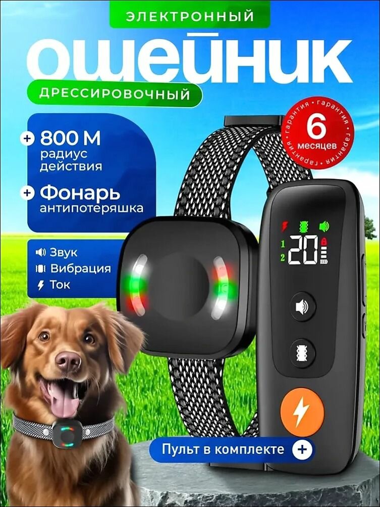 Ошейник тренировочный "Водонепроницаемый", для животных, пластик
