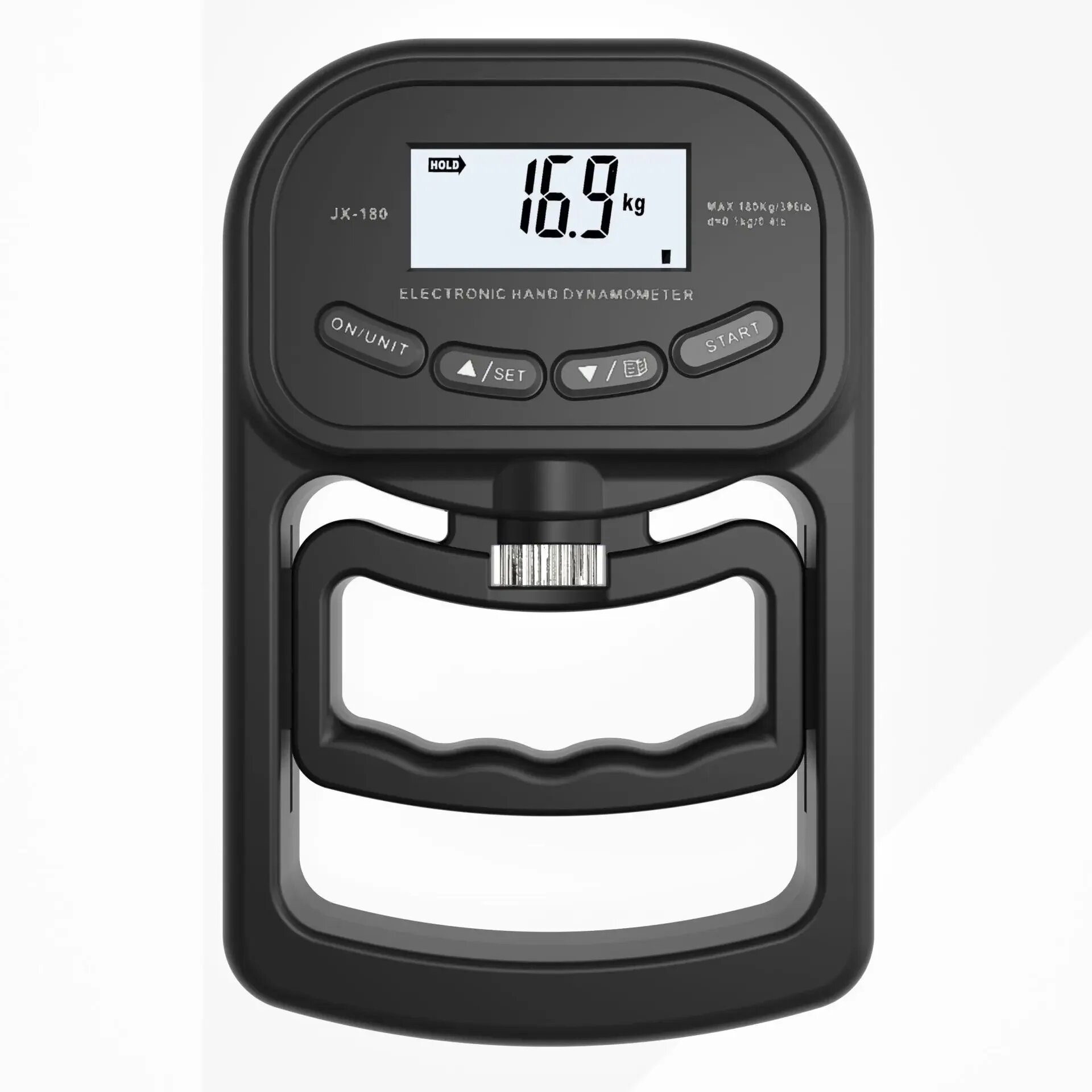Динамометр электронный для тренировки рук, 16.9 кг, Black A charging