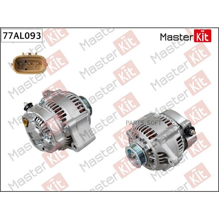 MASTERKIT 77AL093 77AL093 Генератор Suzuki LIANA (ER RH_)/SWIFT III (MZ EZ) 2001 - (14V 75A)