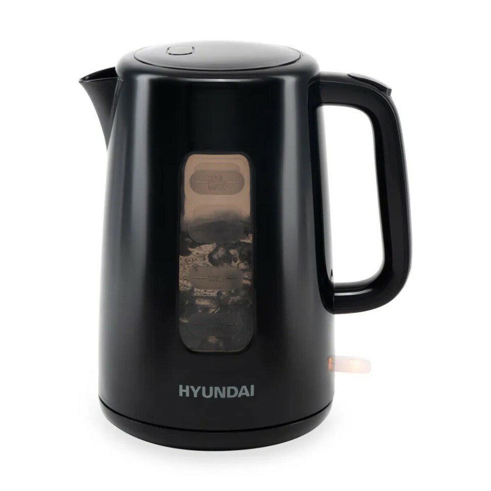 Электрочайник Hyundai HYK-P2501 2.5л. 2200Вт черный корпус: пластик