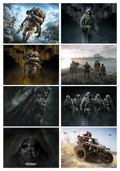 Наклейки "Tom Clancy s Ghost Recon Breakpoint" No.1
