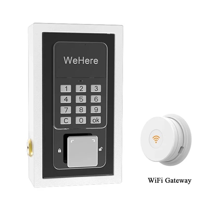 Сейф для ключей Black and Wifi, настенный, нержавеющая сталь