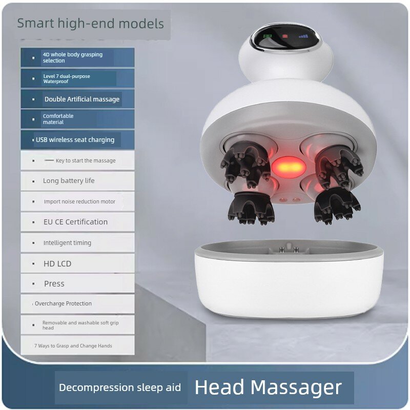 Массажер для головы, меридианы головы, кожи головы и головы, бытовой артефакт царапин головы, электрический массажер