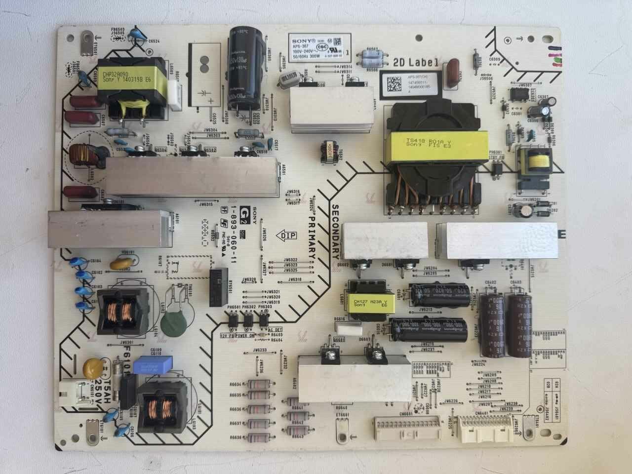 Блок питания PSU: APS-367 1-893-060-11 для телевизора KDL-60W855B