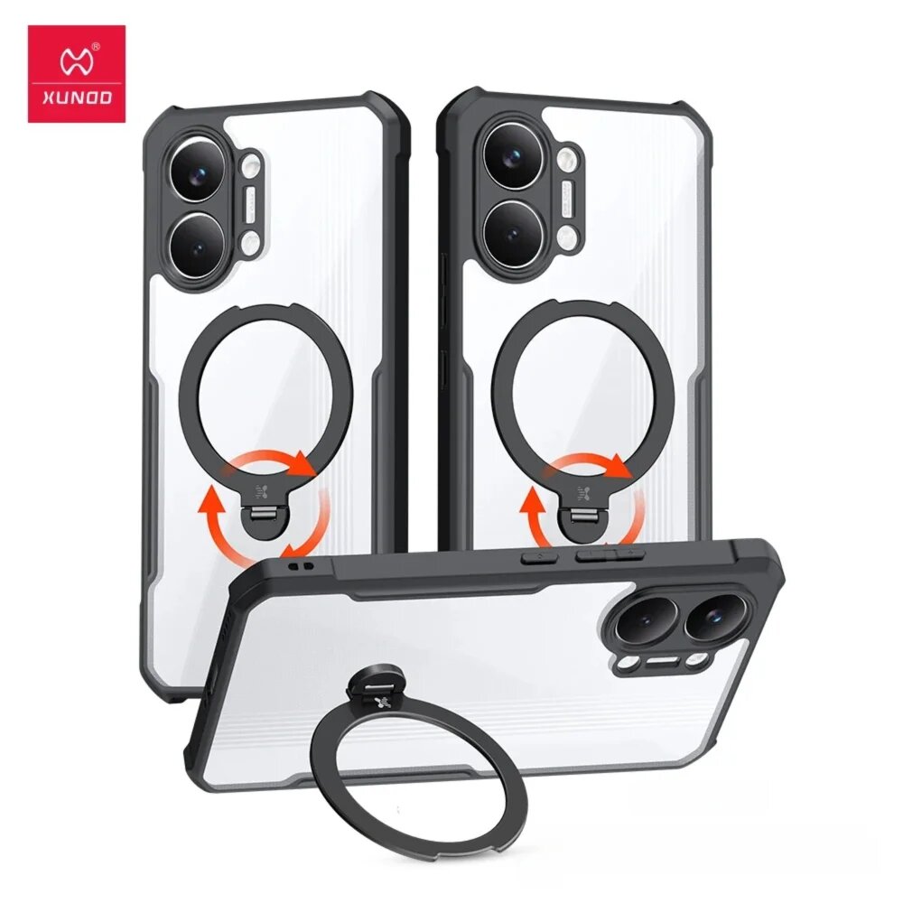 Чехол Xundd для POCO X8 Pro X8 Pro Max 5G, прозрачный, с воздушной Поко Х8 Про, Magnetic Stand Case