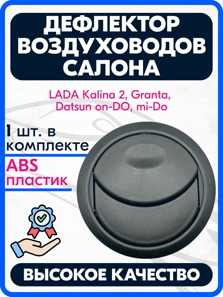 Воздушная заслонка (сопло, дефлектор) воздуховодов салона совместимая с LADA Kalina 2 и LADA Granta 2011-2018г. в, 1 шт.