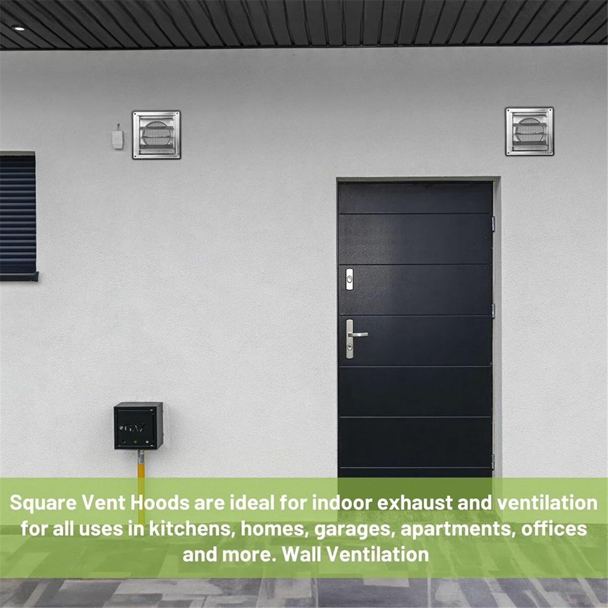 Вентиляционная решетка 150 мм из нержавеющей стали, крышка воздухозаборников