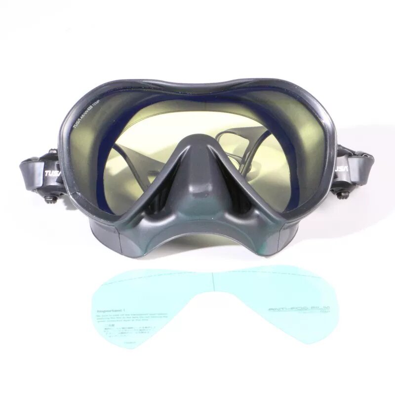 Все белая дайвинг маска с UV420 защитой и анти-туманной пленкой