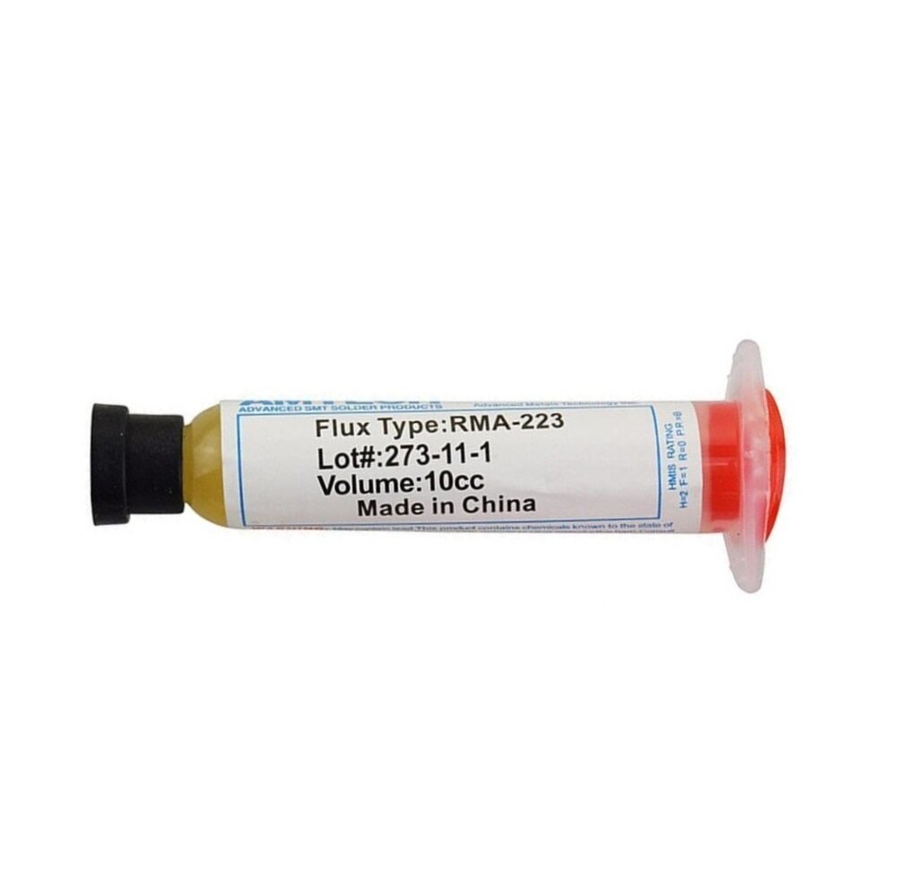 Флюс гель для пайки SMD/BDA компонентов RMA-223, 10г