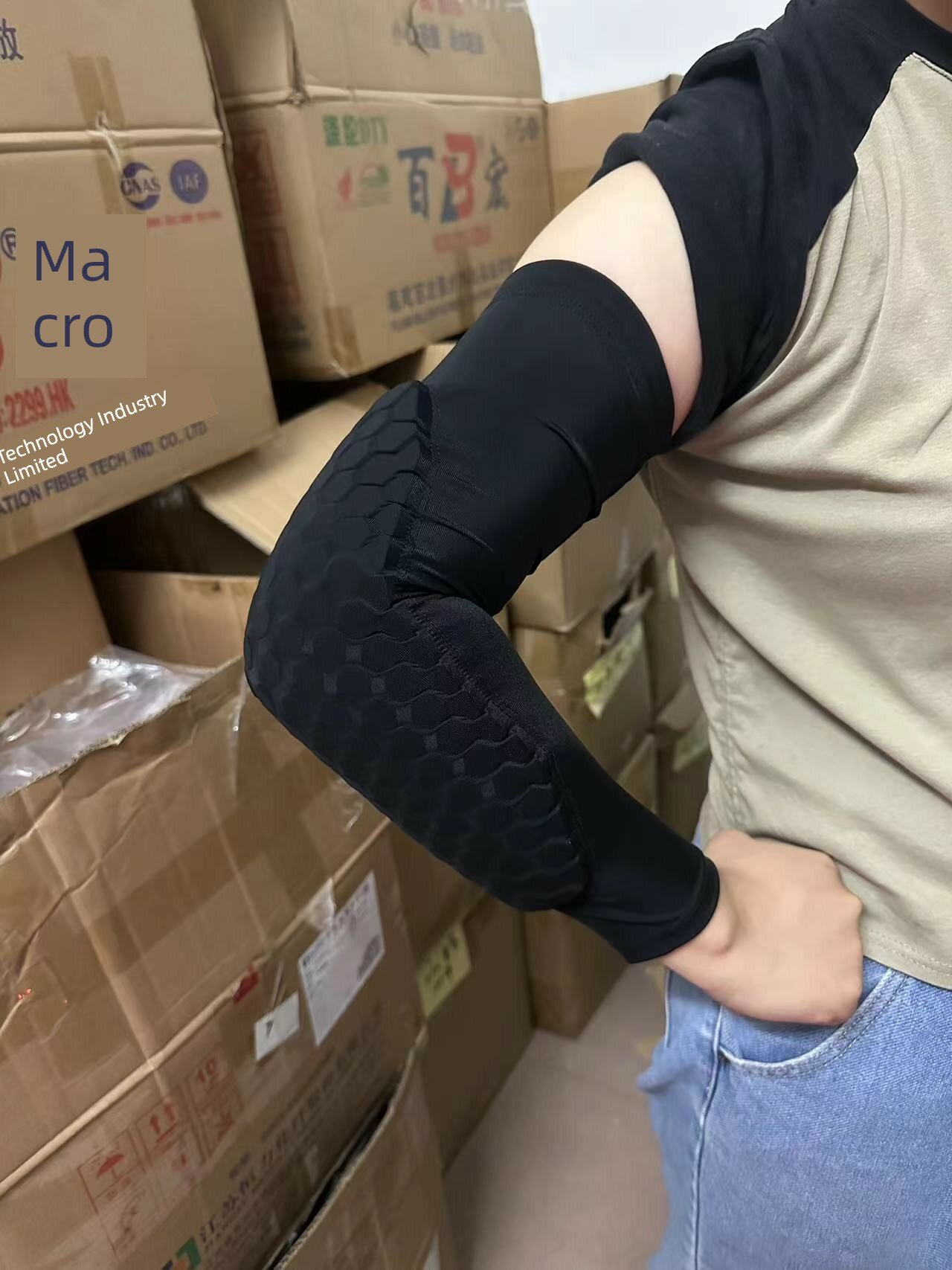 Спортивные налокотники, защита для рук, удлиненные рукава с сотовой структурой, налокотники, тактическая защитная