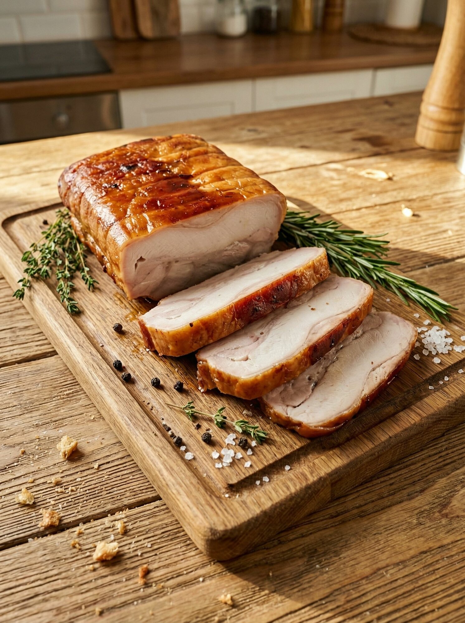 Рулет "Индейка по-домашнему" варёно-копчёный 430 гр