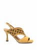 Босоножки Square-toe embellished sandals