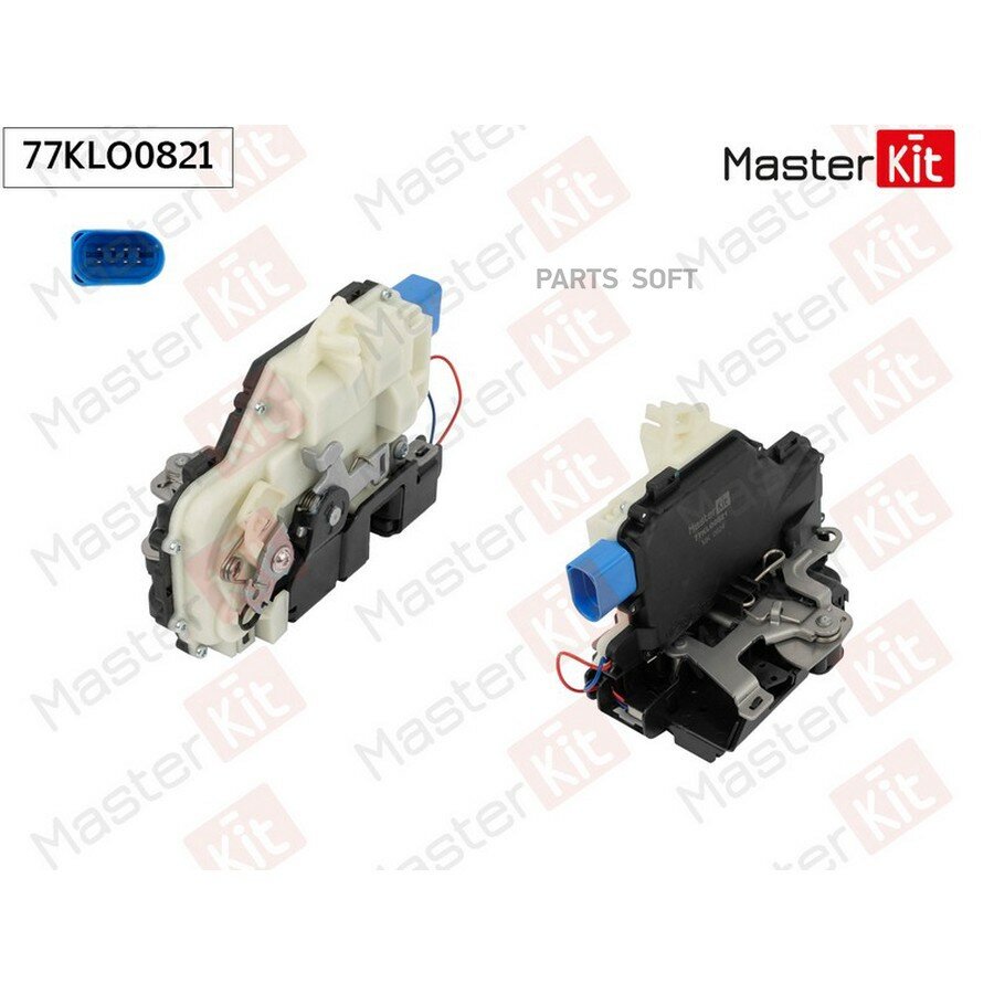 Замок двери перед. лев. Skoda FABIA I (6Y2, 6Y5, 6Y3)/Volkswagen POLO (9A4, 9A2, 9N2, 9N_ MASTERKIT 77KLO0821 | цена за 1 шт