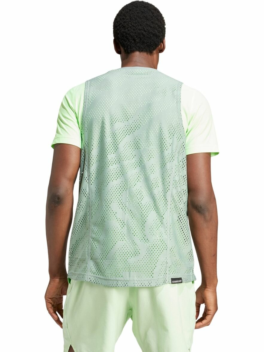 Футболка adidas Mesh Tee Pro, размер S INT, зеленый — фото 1