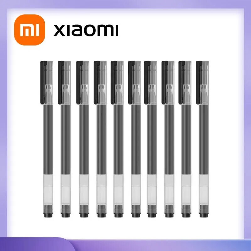 Набор ручек Роллер, толщина линии: 0.5 мм, цвет: Черный, 10 шт.