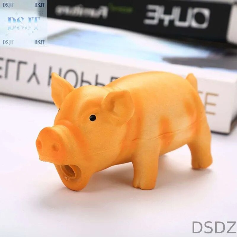 Латексная игрушка свинка с пищалкой для собак, набор из 2 шт, домашних животных
