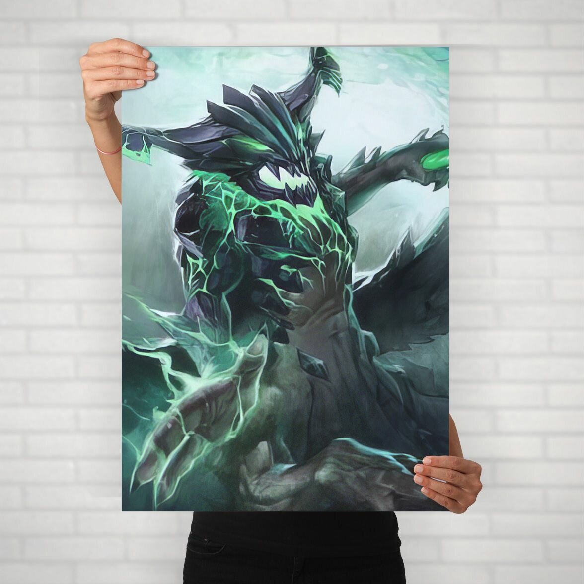Плакат на стену для интерьера Dota 2 (Outworld Destroyer) - Постер по игре формата A1 (60х84 см)