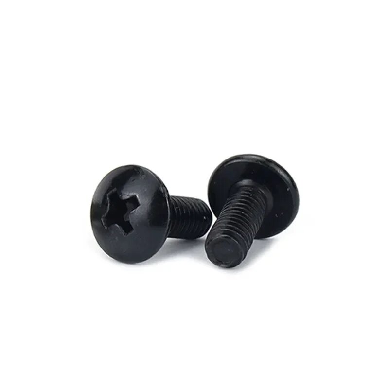 Винты с крестообразным шлицем из углеродистой стали M2-M6 Черный, M3-50PCS, Black, 5mm
