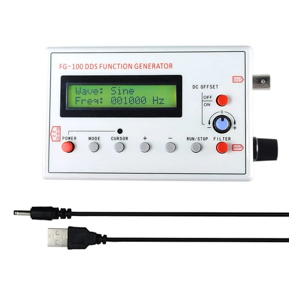 FG-100 Функция DDS Генератор Сигналов Модуль Счетчика Частоты Синус